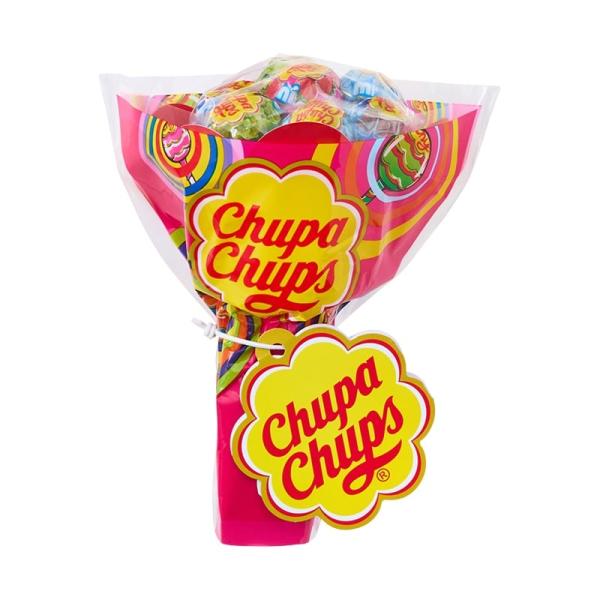 PLAZA限定！「チュッパチャプス」のブーケから、ミニサイズがラインアップ。フレーバーの種類はコーラ、ラムネ、アップル、ストロベリーの4種類で7本のチュッパチャプスがブーケになっています。手のひらサイズでちょっとしたギフトにぴったりなアイテ...