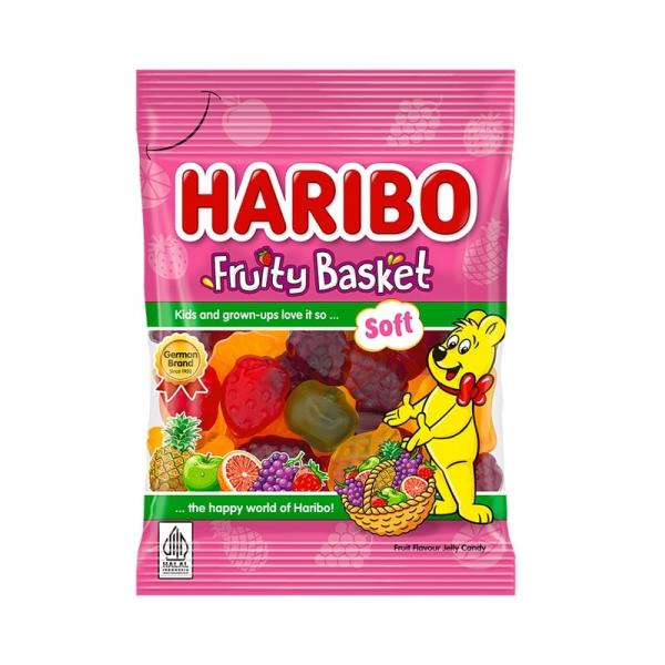 HARIBOからフルーティーバスケットがラインアップ。摘みたてのフルーツの盛合せを楽しんでいるような気分になれる味わいです。【内容量】<br>45g【素材/成分】<br>※画像参照【原産国】<br>トルコ