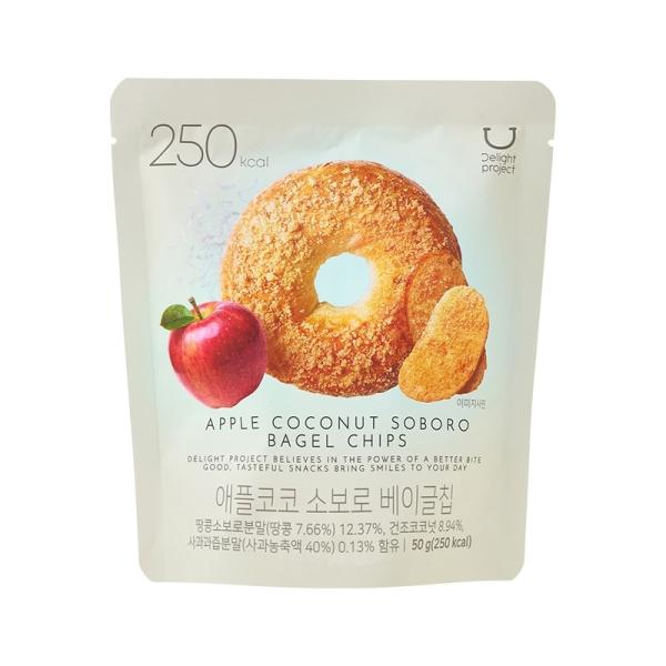 2026年8月31日(月)までPLAZA先行販売！韓国を代表する人気ヘルス＆ビューティストア「オリーブヤング」のプライベートブランド“ディライトプロジェクト”のベーグルチップに、「アップルココナッツソボロベーグルチップ」が仲間入り。りんごの...