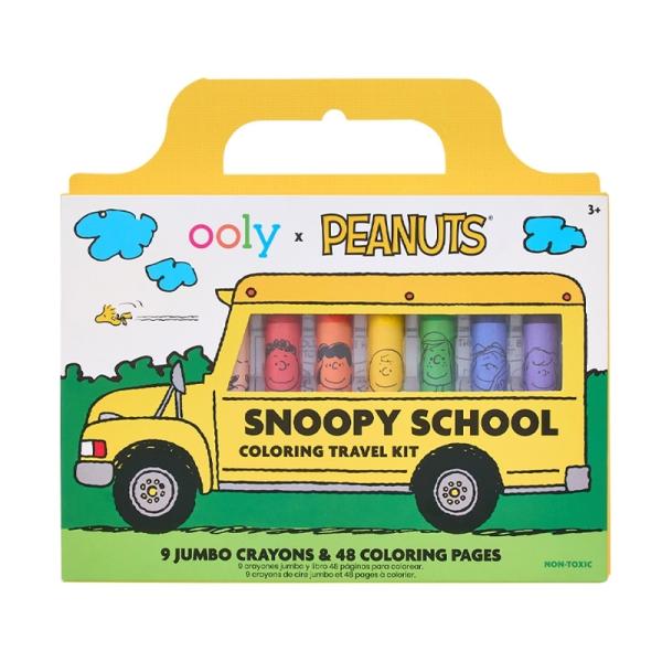 トラディショナルでお洒落なアメリカの文房具の「OOLY(ウーリー)」とPEANUTSのコラボアイテム。9本のジャンボクレヨンと48ページのピーナッツのぬり絵がセットになった、持ち運びに便利なぬり絵キットです。【サイズ】(パッケージ)約 W2...