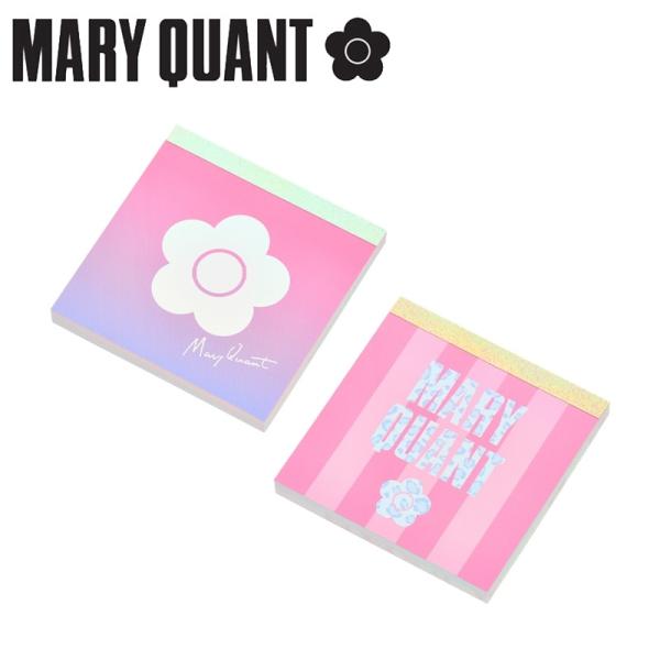 PLAZA限定！「MARY QUANT(マリークワント)」のスクエアメモです。コンパクトなサイズ感でデスクやポーチにもすっきり収まります。メッセージを書いたり、ちょっとしたメモに使ったり、使い道はいろいろ♪ブランドのシンボルであるデイジーが...
