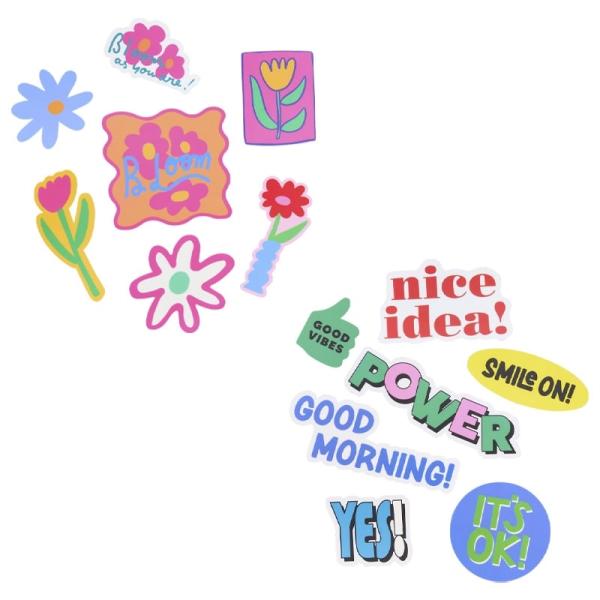 2025年7月17日(木)までPLAZA先行販売！水にも強く丈夫なPVC素材で作られた大きめサイズのステッカーセットです。パソコンやノートなどのデコレーションに最適です。水に強いためボトルなどをデコレーションするのも◎自分だけのアイテムを作...