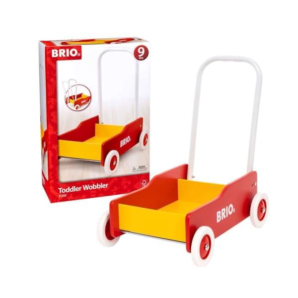 手押し車 レッド 9か月~( カタカタ ワゴントイ 木製 おもちゃ 知育玩具 歩行練習 ) 31350/W483xD320xH480mm/31350・Color:手押し車 レッド 9か月~( カタカタ ワゴントイ 木製 おもちゃ 知育玩具 ...