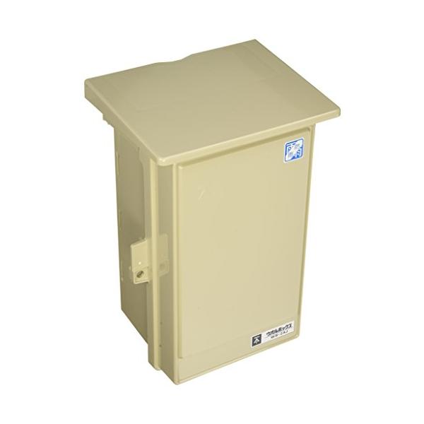 インダストリアル・ベージュ 有効フカサ:100 WB-2AJ・・Size:有効フカサ:100Color:ベージュ・プラスチック製防雨スイッチボックス・色:ベージュ・取付スペースELB:3P 60AF×1・ボックス外形寸法(mm)(屋根・突起...
