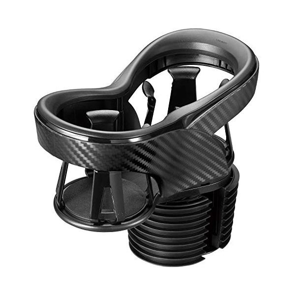 ・グロスブラック&amp;カーボン  DZ523・・Color:グロスブラック&amp;カーボンPatternName:単品・純正カップホルダーを活用してカップホルダーを増設できる、スポッと収まるホールド感が癖になるツインカップホルダーです...