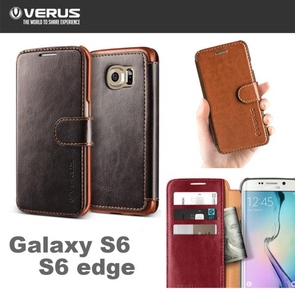 VERUS Dandy Layered 送料無料 Galaxy S6 Edge ケース 手帳型 galaxy s6 手帳 カバー フラップ ギャラクシー
