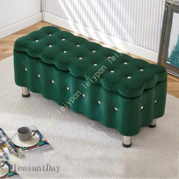 ●商品詳細商品名：収納付きスツール　ボックススツールサイズ：約40*40*40cm， 60*40*40cm；材　質：綿布です+スチール製ボトム 【ファブリック】ポリエステル◆構造部材木製、ウレタンフォーム耐荷重：約150kg；※メイン画像は...