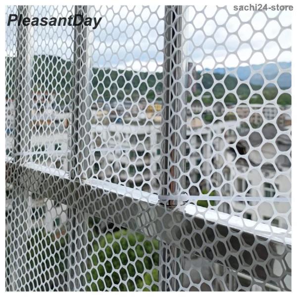 金網 フェンス メッシュ 防獣 屋外 柵 庭 産業 用 白 プラスチック 金網柵メッシュ 猫犬の場合、 ガーデニングフローラルネット、 六角形の家禽柵、 幅0.4/0.5/0