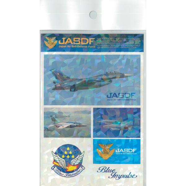 航空自衛隊のホログラムシールです。物体に照射して回折を受けた光の波長分布を位相を含めて記録し，再生する技術をホログラフィーといい、そこで得られる干渉じまを感光材料に記録したものをホログラムといいいます。台紙サイズ：約10×14.8cmパーツ...