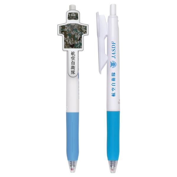 ゼブラボールペン 航空自衛隊 デジタル迷彩服です。ジェルインクで、さらさらとしたなめらかな書き味です。耐水性に優れた水性顔料で濃くてにじみません。サイズ：全長約14cm、太さ約1cmインク色：黒文具 ステーショナリー ノベルティ おしゃれ ...