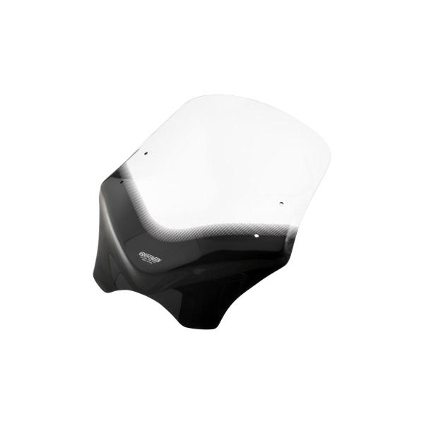 メーカー名：エムアールエーメーカー品番：4025066140350「V-FLOW スタンダード」は、メーターが大きすぎてスクリーンと干渉してしまう車両用に開発された汎用スクリーンです。V字に成形されたスクリーンは風を左右・ヘルメット上部へと...