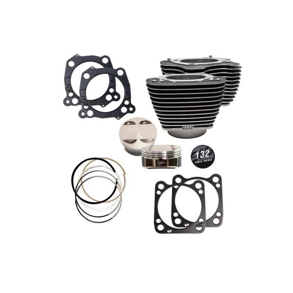 メーカー名：エスアンドエスサイクルメーカー品番：910-0845ミルウォーキーエイトエンジンをさらなるモンスターへパワーアップさせるビッグボアキット。107Ci用は129Ci、114Ci用は132Ciとラインナップ。純正クランクケースへ適合...