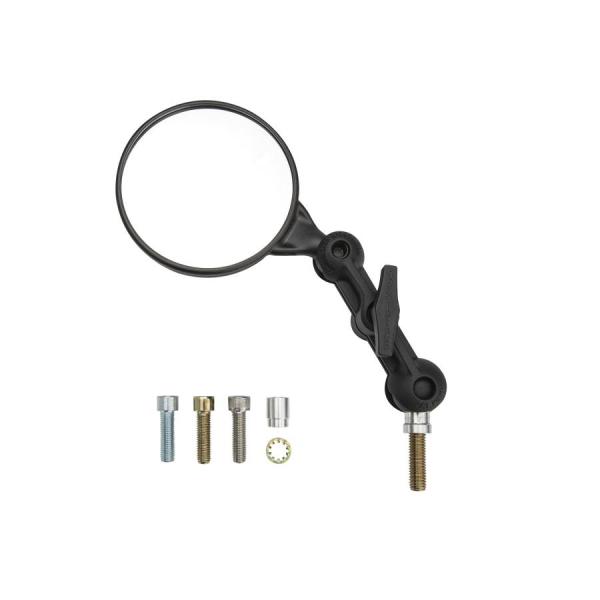 メーカー名：ダブルテイクミラーメーカー品番：DTM-DS3.5タフで耐久性の高く、ボールマウントによりフォールダブルなダブルテイクミラー。デュアルスポーツミラー（旧スクランブラーミラー）は、様々な車両のデザインに溶け込むよう低い形状を持つ用...