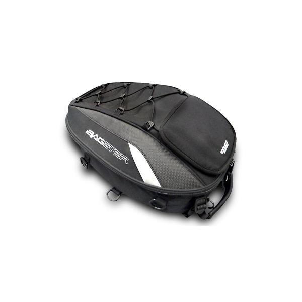 メーカー名：バグスターメーカー品番：4899B1バグスターのスパイダーはシートバッグでは類を見ないスタイリッシュなデザイン。車種を選ばずほとんどの車両への装着を可能としています。15Lから23Lへ容量アップが可能。車体への装着は、付属のマル...