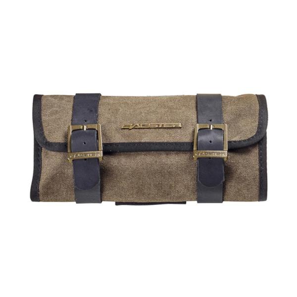 メーカー名：バグスターメーカー品番：XSR340ツールバッグに着想を得たクラシックな風合いのタンクパネル専用ポーチ。色[カラー]：カーキサイズ：2 x 13.5 x 23 cm材質[素材]：レザー、キャンバスコットン（撥水加工）加工[有/無...
