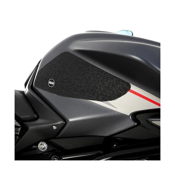 メーカー名：アールアンドジーメーカー品番：RG-EZRG609BLブリティッシュスーパーバイクシェアNO.1の使用率を誇るタンクトラクショングリップ。タンク周りに貼り付けることにより、表面の突起物が滑りを抑制し、確実にグリップして今まで以上...