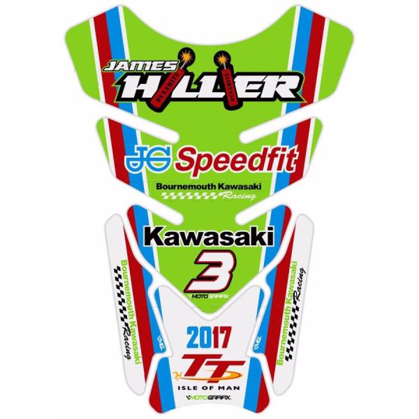メーカー名：モトグラフィックスメーカー品番：MT-KBHIL17Gカタログ品番：P084-0238販売備考：キャンセル不可商品です。TANK PAD GREEN Isle Of Man TT James Hillier 2017タイプ：Is...