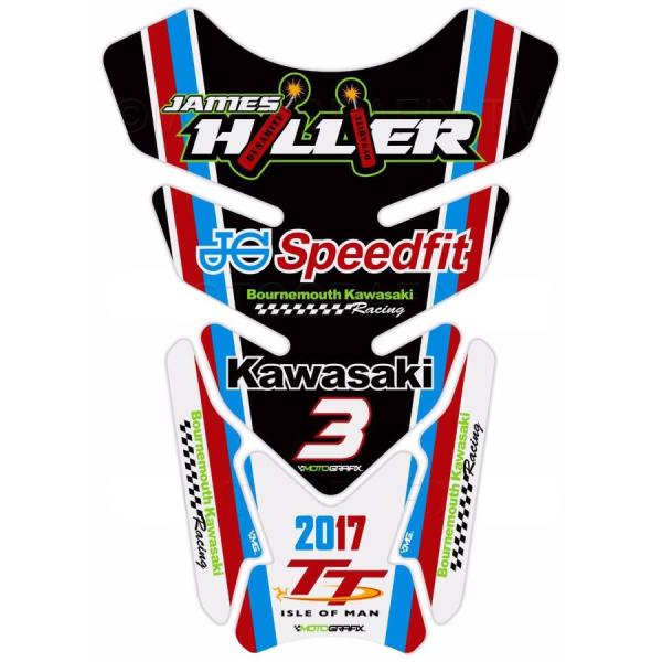 メーカー名：モトグラフィックスメーカー品番：MT-KBHIL17Kカタログ品番：P084-0239販売備考：キャンセル不可商品です。TANK PAD BLACK Isle Of Man TT James Hillier 2017タイプ：Is...