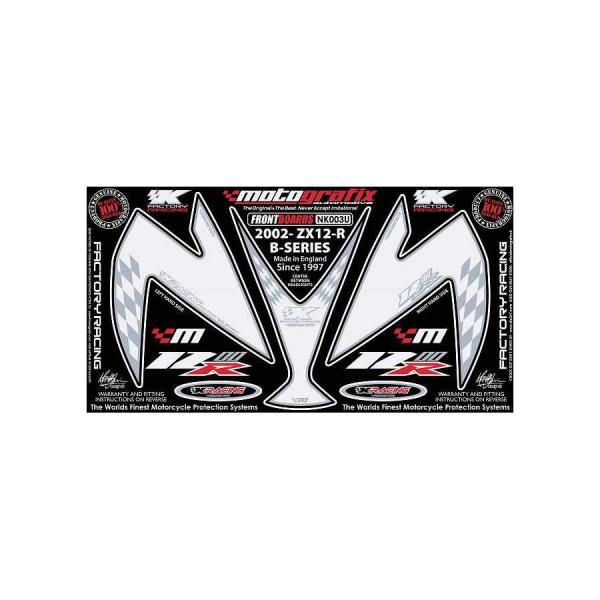 メーカー名：モトグラフィックスメーカー品番：MT-NK003Uカタログ品番：P084-0519販売備考：キャンセル不可商品です。FRONT ホワイト/ブラック適合情報：カワサキ[KAWASAKI] ZX-12R 02-タイプ：FRONTカラ...