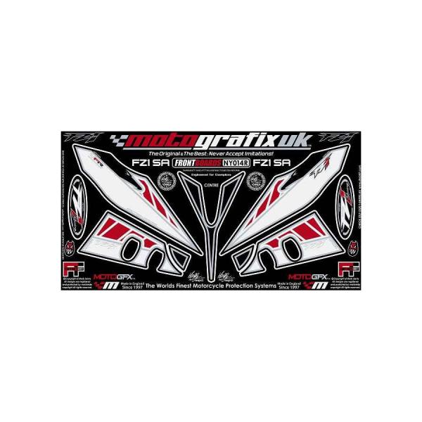 メーカー名：モトグラフィックスメーカー品番：MT-NY014Rカタログ品番：P084-0704販売備考：キャンセル不可商品です。FRONT BODY PAD ホワイト/レッド適合情報：ヤマハ[YAMAHA] FZ1 FAZER [フェザー ...