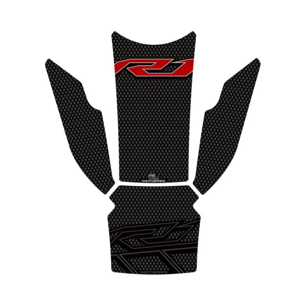 メーカー名：モトグラフィックスメーカー品番：MT-TY026CRカタログ品番：P084-2195販売備考：キャンセル不可商品です。TANK PAD YAMAHA YZF-R1/M 15- カーボン(カラー)/レッド適合情報：ヤマハ[YAMA...