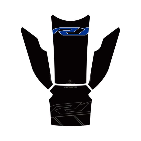 メーカー名：モトグラフィックスメーカー品番：MT-TY026KBカタログ品番：P084-2196販売備考：キャンセル不可商品です。TANK PAD YAMAHA YZF-R1/M 15- ブラック/ブルー適合情報：ヤマハ[YAMAHA] Y...