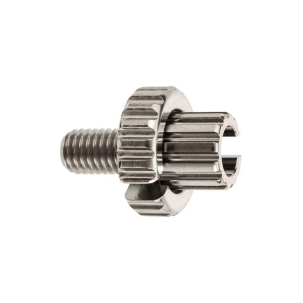 メーカー名：モートーンメーカー品番：SHN001販売備考：※取説は付属しません ※商品はイギリスから空輸するため僅かな傷や箱に破れ等がある場合がございますカラー：シルバー材質：チタン内容量：1個ネジサイズ：M8×18×P1.25製法：削り出...