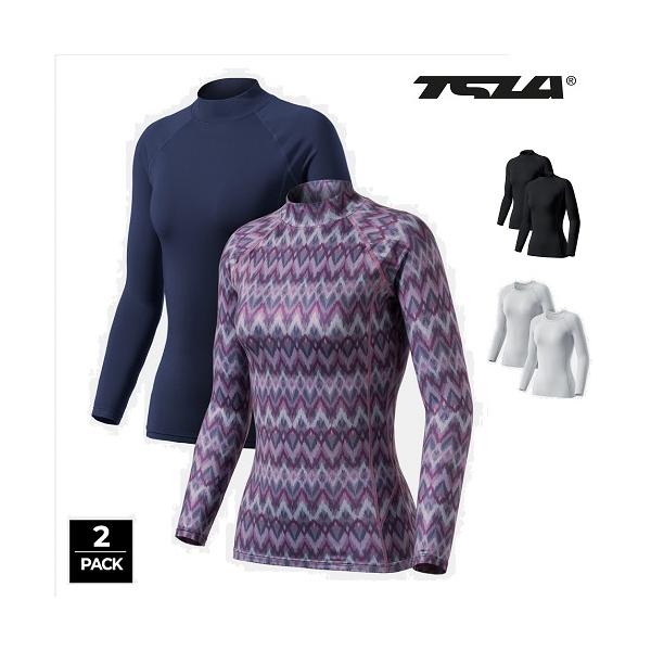 *同じカラーでも、ラウンドネック（丸首）とハイネックがあります。商品を選ぶ際のご注意をお願いいたします。暖かく快適に着用できるテスラの冬用レディースアンダーレイヤー 特殊加工の起毛が暖かいエアポケットを作るので保温力に優れています。 激しい...