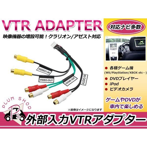 アゼスト/クラリオンのカーナビ用の映像出力／VTR入力ケーブルです。スマートフォンやiPodの音楽を簡単に車内で楽しめます。DVDプレーヤーや地デジチューナーを接続するためにも使用できます。コンポジット映像出力端子を備えていますので、別モニ...