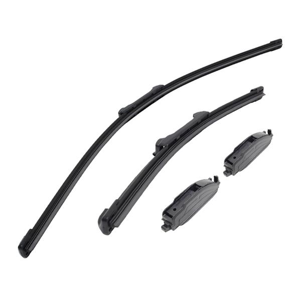 高耐久フッ素樹脂（PTFE）コートラバーを採用し、従来のグラファイト製よりも長寿命を実現しました。摩擦を抑えてスムーズな拭き取りが可能で、雨の日でもクリアな視界を確保します。また、ハンドルの左右を問わず取り付けが可能。付属アタッチメントは反...