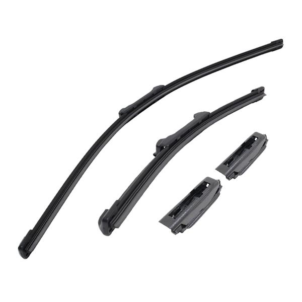 高耐久フッ素樹脂（PTFE）コートラバーを採用し、従来のグラファイト製よりも長寿命を実現しました。摩擦を抑えてスムーズな拭き取りが可能で、雨の日でもクリアな視界を確保します。また、ハンドルの左右を問わず取り付けが可能。付属アタッチメントは反...