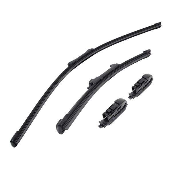 高耐久フッ素樹脂（PTFE）コートラバーを採用し、従来のグラファイト製よりも長寿命を実現しました。摩擦を抑えてスムーズな拭き取りが可能で、雨の日でもクリアな視界を確保します。また、ハンドルの左右を問わず取り付けが可能。付属アタッチメントは反...