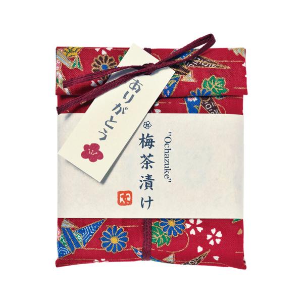 サイズ：W80*D95*H15mm 賞味期限：約12ヶ月 梅 紀州産の梅を使用した少し贅沢なお茶漬け。香り付けのアクセントに紫蘇を加え仕上げました。梅の程良い酸味とかつお出汁の旨味が絶妙な味わいです。忙しい朝、お酒を飲んだ後のシメにもさっぱ...