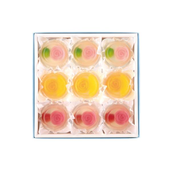 内容量 ローズジュエル: 3種類9個（ピーチ3・オレンジ3・チェリー3） 日保ち 約45日（発送から賞味期限まで）