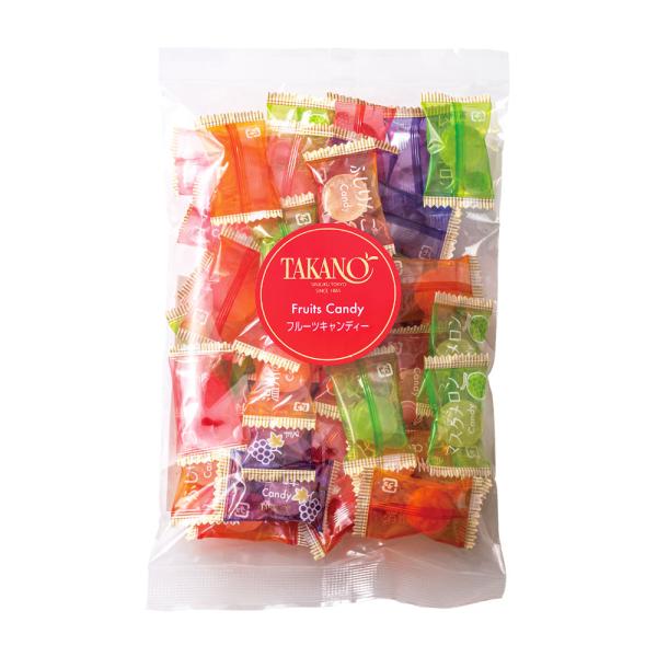 マスクメロン、白桃、巨峰、ふじりんご、とちおとめ、温州みかん、６種の国産果実の味をお楽しみいただけるキャンディー。内容量 170g（個包装紙込み）