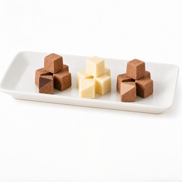 【発売日：2026年10月26日】内容量： 500g（約100粒）種類：生チョコ 仕立て 3種類■プレーン■ホワイト■北海道ミルク本製品に含まれるアレルギー物質:乳製品・大豆本製品工場では、小麦、落花生、アーモンド、カシューナッツを含む製品...
