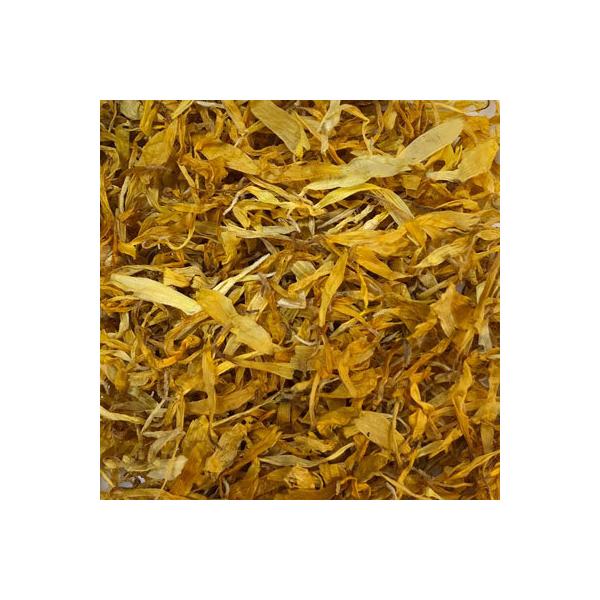 マリーゴールドはシェークスピアの作品に登場するなど、西欧では古くから親しまれてきました。マリーゴールドのお茶は輝くような美しい黄金色で、少し苦味がありますが香りはおだやかです。花色が綺麗なのでシングルでもブレンドでも瓶に入れて飾るとお部屋の...