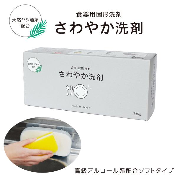 天然ヤシ油系配合　高級アルコール系配合ソフトタイプ手あれが少なく自然を守る無リン洗剤。シンクに取り付けるだけ！便利な吸盤固定式タイプ。■品名：台所用合成洗剤■液性：中性■内容量：580g■本体サイズ：幅17.5cm×高さ8.5cm×奥行4....