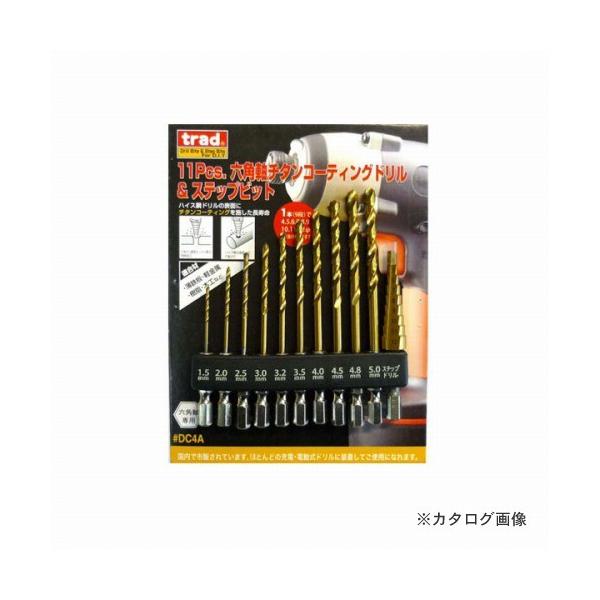 【メーカー名】●三共コーポレーション【特長】●ドリル＆ビットのセットで作業効率UP！先端部クロスシンニング加工(φ3mm以上)により、材料への食いつき抜群【仕様】●セット内容/六角軸チタンコーティングドリル6.35mmシャンク径・　1.5 ...