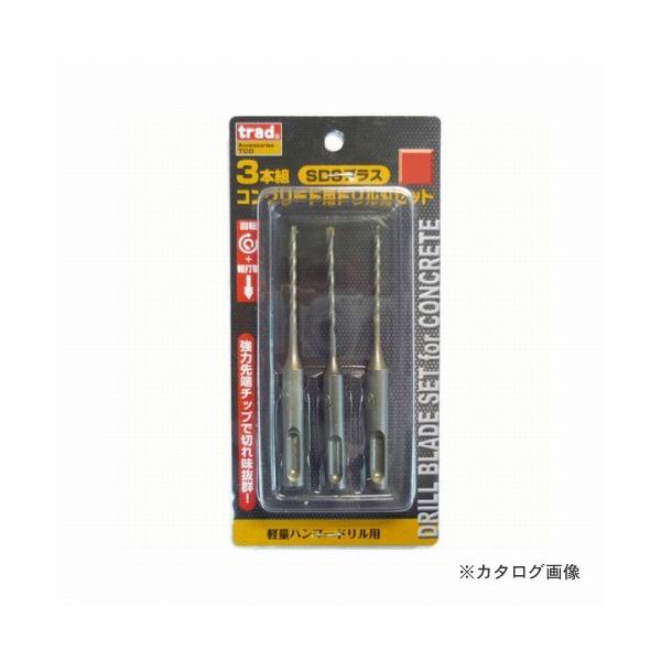 【メーカー名】●三共コーポレーション【特長】●強力先端チップで切れ味抜群！軽量ハンマードリル用◇注意：画像はサイズ違いのものになります【仕様】●刃先径/3.4mm●全長/110mm●有効長/60mm●シャンク径/10mm