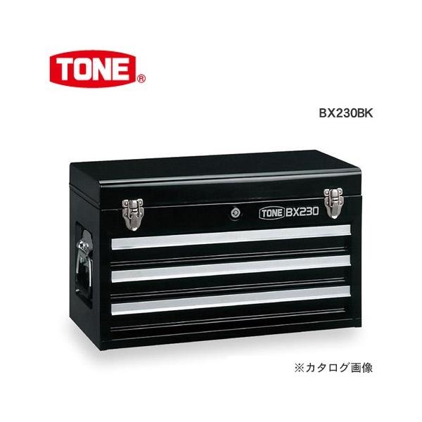 【メーカー】●ＴＯＮＥ（株）【特長】●引き出しには、ボールベアリング式ダブルレールを採用し、開閉はスムーズです。●飛び出し防止ロック機構付です。●キーロック搭載です。【用途】●工具類の保管・管理用【仕様】●色:マットブラック●外寸(mm)間...