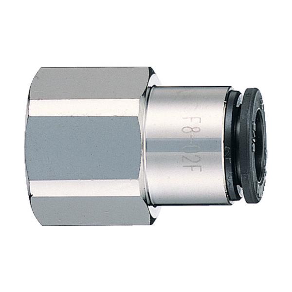 【メーカー】●千代田通商（株）【仕様】●適合チューブ外径D(mm)：12●接続口径：Rc1/4●六角対辺(mm)：21●使用圧力：1MPa(空気)、0.3MPa(水)●使用流体：空気、水●流体温度(℃)：-5〜60℃(空気)、5〜40℃(水...