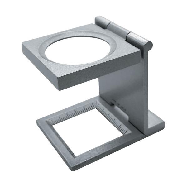 【メーカー】●（株）京葉光器【仕様】●倍率(倍)：6●レンズ寸法(mm)：φ31●幅(mm)：39●奥行(mm)：52●高さ(mm)：50●最小目盛(mm)：1●最小目盛：1mm●レンズ：ガラスレンズ●スケール(mm)：25×25【材質・仕...