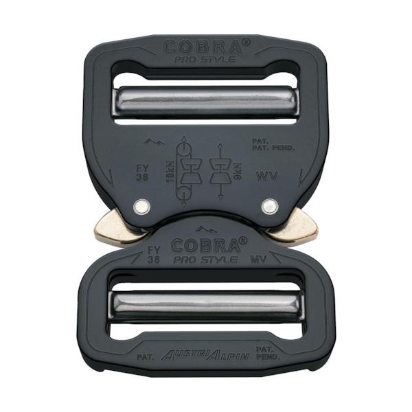 【メーカー】●ＡＵＳＴＲＩＡＬＰＩＮ社【仕様】●色：ブラック●適合ベルト幅(mm)：38●オス形状：自在●メス形状：自在●欧州規格(EN358)取得●破断荷重：9kN【材質・仕上げ】●本体：7075　アルミニウム【注意】●落下防止用品ではあ...