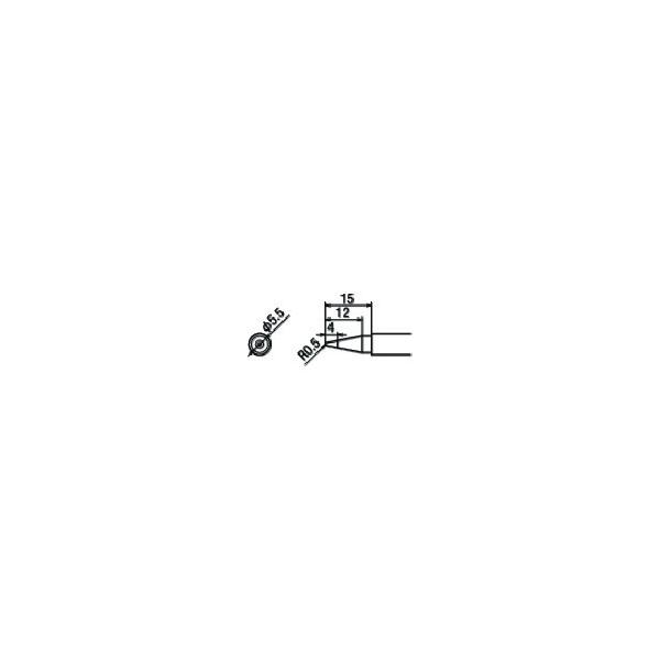 【メーカー】●太洋電機産業（株）【仕様】●品名：替えこて先●コテ先名称：R0.5mm●適合機種：PX-201、PX-335、PX-338、PX342【質量】●9.000G