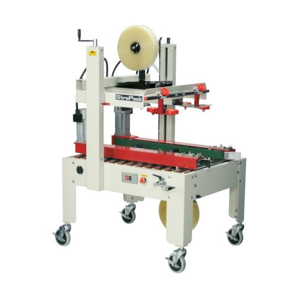 【メーカー】●ストラパック（株）【仕様】●電源(V)：単相100●消費電力(kW)：0.24●本体寸法(mm)幅：850●本体寸法(mm)奥行：940●本体寸法(mm)高さ：1310●処理能力：15〜20ケース/分●ケース寸法(mm)：長さ...