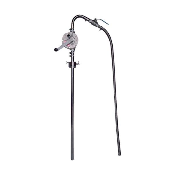 【メーカー】●アクアシステム（株）【仕様】●吐出量(cc/回)：220●全長(mm)：1310●揚程(m)：2●ホース長さ(mm)：1.2●使用可能液体：溶剤●使用可能粘度(［［ＭＭ２］］/s)：500●適合ドラム缶：200Lクローズドラム...