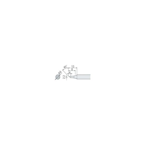 【メーカー】●太洋電機産業（株）【仕様】●適合機種：PX-201、PX-335、PX-338、PX342、SVS800AS、SVS580AS、SVS500AS●コテ先名称：φ2.2mm●こて先先端は、鉛フリーはんだメッキ【質量】●9.000G