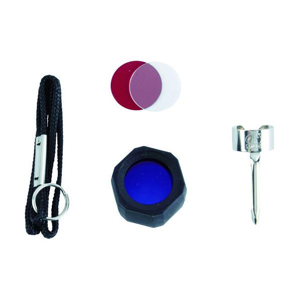 【メーカー】●ＭＡＧ　ＩＮＳＴＲＵＭＥＮＴ社【仕様】●品名：レンズキット●保持具：ポケットクリップ●適合本体：SP2P、SP22、SP+P【セット内容・付属品】●レッド、ブルー、クリアのレンズ各1、ストラップ、転がり防止ソケット、保持具【質...