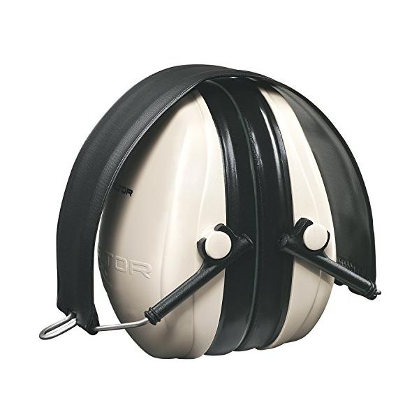 H6F/V・ホワイト 1個 (x 1) H6F/V・・Style:H6F/VPatternName:単品・ヘッドバンド形・防音保護具(イヤーマフ)・JIS適合品・薄型カップで軽量のイヤーマフ・NRR:21dB